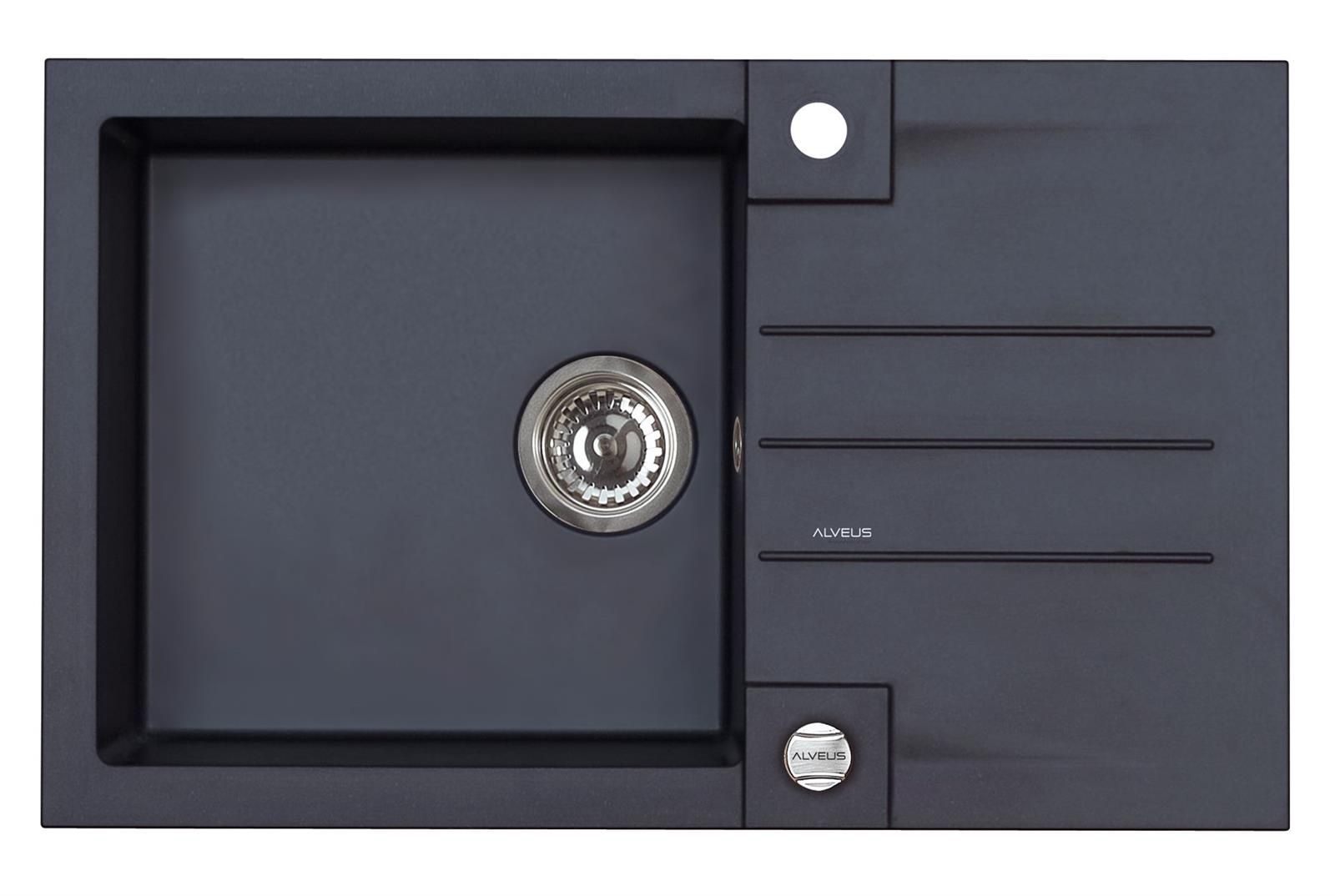 ALVEUS ROCK 130 zlewozmywak granitowy czarny 1203091 - Styling Home